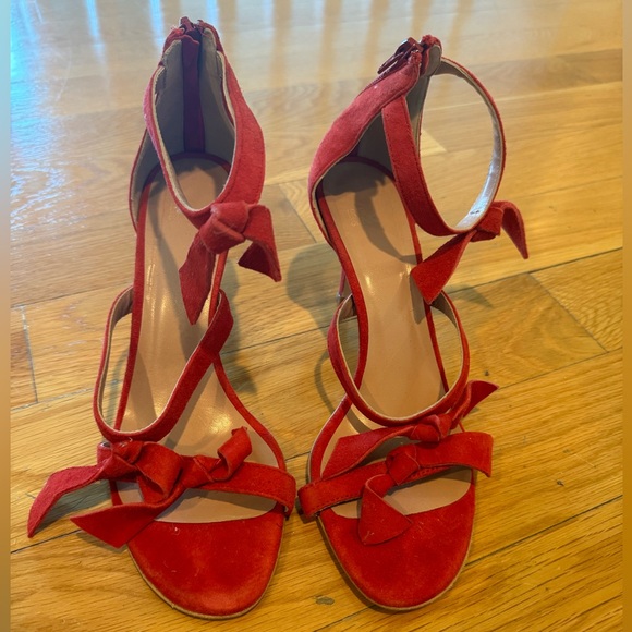 IRIS & INK | Shoes | Iris Ink Red Sandals Worn A Few Times Great ...